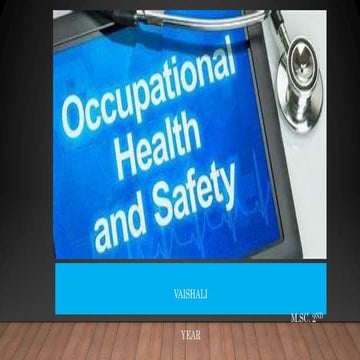 occupational health and safety | PPT