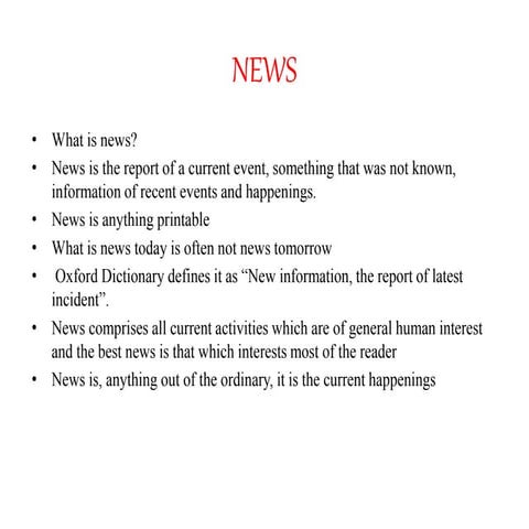 News report | PPTX