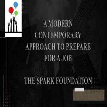 A Modern Contemporary Approach To Prepare For A Job | PPT | Free Download