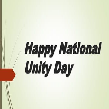 National Unity Day | PPTX