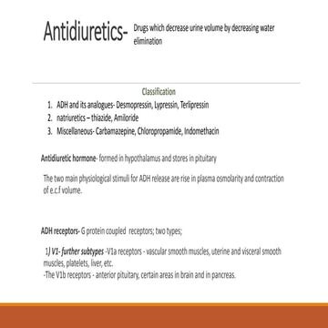 Anti diuretics drugs | PPTX