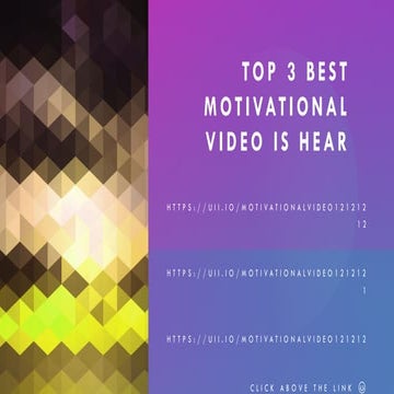 motivational video for all bounce back in life | PPT