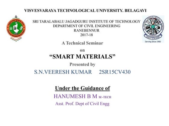 Smart materials.. smart ppt | PPT
