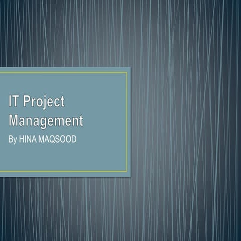 IT Project Management | PPTX
