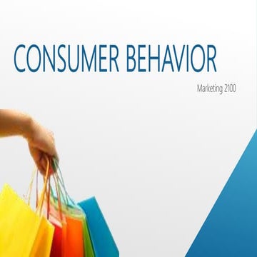 Consumer Behavior | PPTX