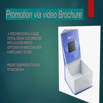 what is a video Brochure | PPT