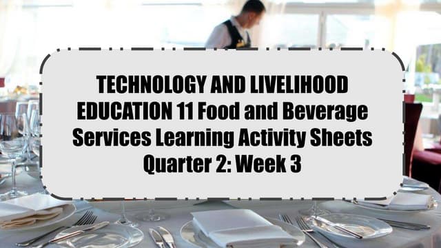 Seating the Guest Module 2 Week 3 & 4.pptx