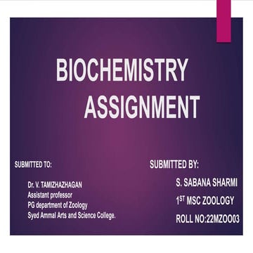 BIOCHEMISTRY | PPTX