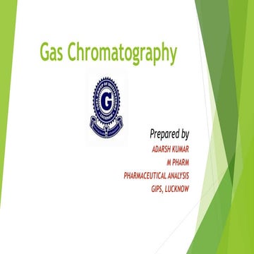gas chromatography | PPTX