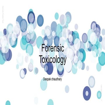 FORENSIC TOXICOLOGY | PPTX