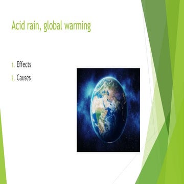 Acid rain Global warming | PPTX