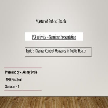 Disease Control Measures | PPT