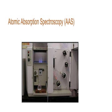 Atomic Absorption Spectroscopy Aas Ppt
