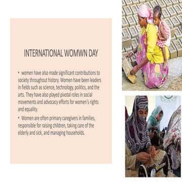 INTERNATIONAL WOMEN DAY | PPT