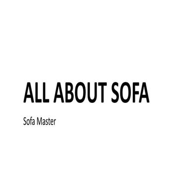All about sofa | PPTX