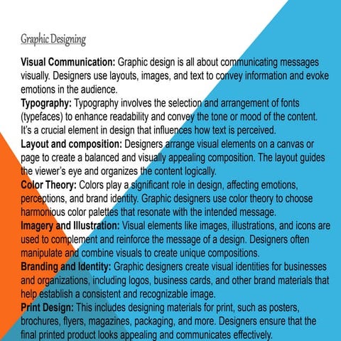 Graphic Designing | PPT | Free Download