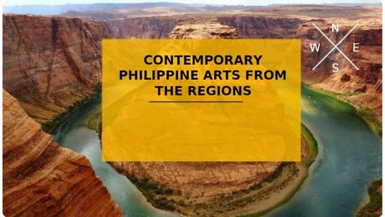 1st Quarter MODULE 1 on CONTEMPORARY PHILIPPINE ARTS from the REGIONS ...