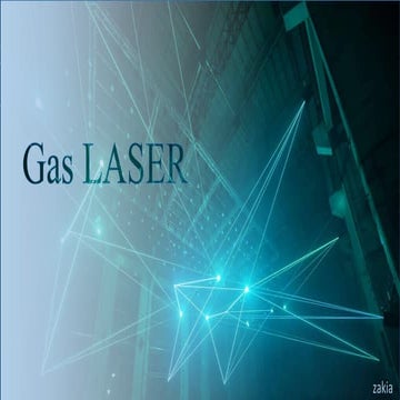 Gas Laser | PPTX