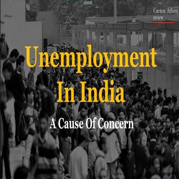 Unemployment of India.pptx