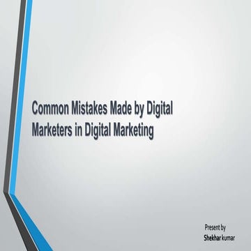 7 Reasons Why Digital Marketing Strategies Fail | PDF