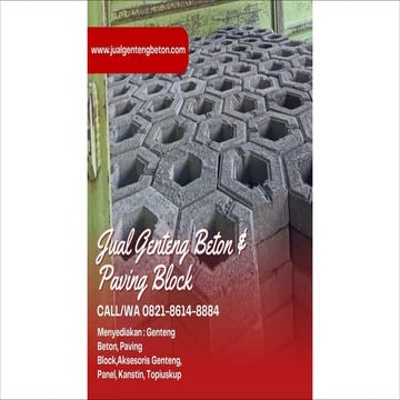 Paving Block 10x20 Pengiriman ke Bululawang | PDF