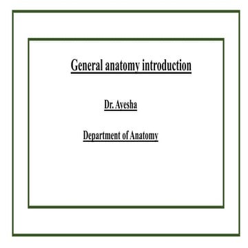 "Mastering Anatomy: Understanding Anatomic Terminology Simplified" | PPT