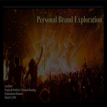 Personal Brand Exploration Personal Brand Exploration | PPTX