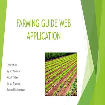 Farming Guide web application and farming good | PPT