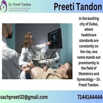 Best Indian Gynecologist In Dubai Dubai | PPTX