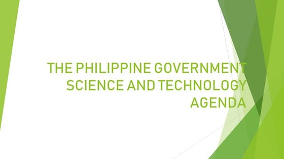 Philippine Science and Technology Agenda | PPTX