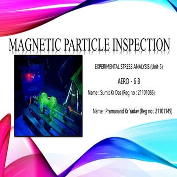 Magnetic Particle Inspection (MPI)- NDT | PDF
