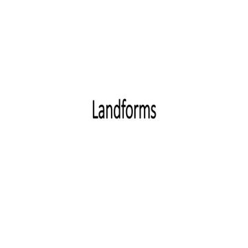 2nd Grade Landform Ramel | PPT