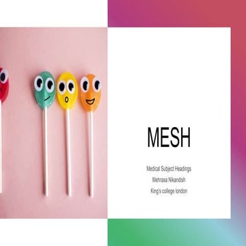 MESH presentation for the representative of pubmed research | PPT