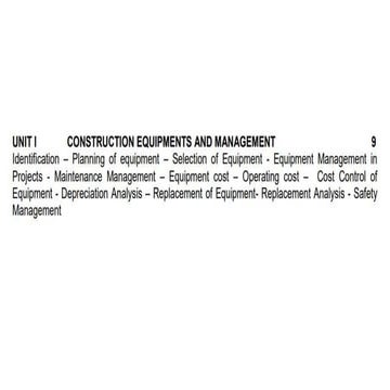 Construction Equipments and its Management | PPTX