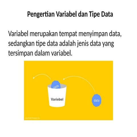 Variabel dan jeni-jenis data tentang aplikasi python | PPTX