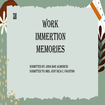 work immersion ppt example, dont plagiarize | PPT
