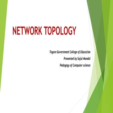 Presentation on" Network Topology"...... | PDF | Computer Networking ...