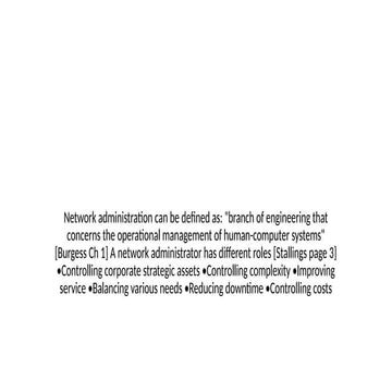 introduction to network administration pptx | PPTX