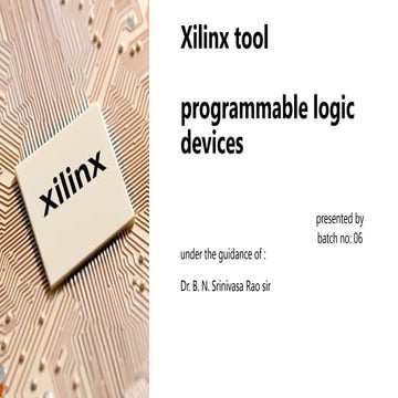 Presentation1.pptx, The usage of xilinx tool is explained here | PPTX