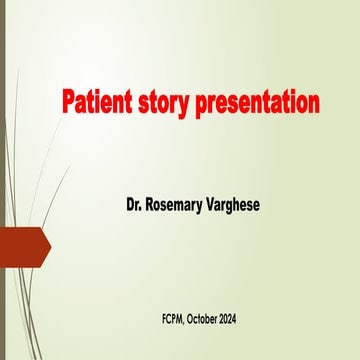 case study patient story presentation ppt | PPT