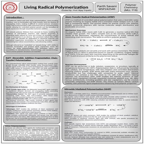 Living Radical polymerization(ATRP/NMP/RAFT).pptx
