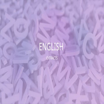 Presentation english extract of 12 chapter 1 | PPT