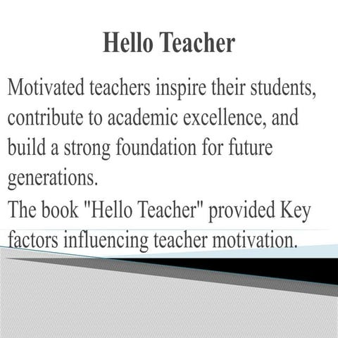 Presentation1.pptx hello teacher book review | PPTX