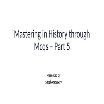 Presentation for all level competative exam | PPT