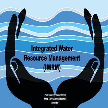 IWRM (Integrated Water Resource Management) | PPTX