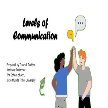 Levels of communication | PPTX