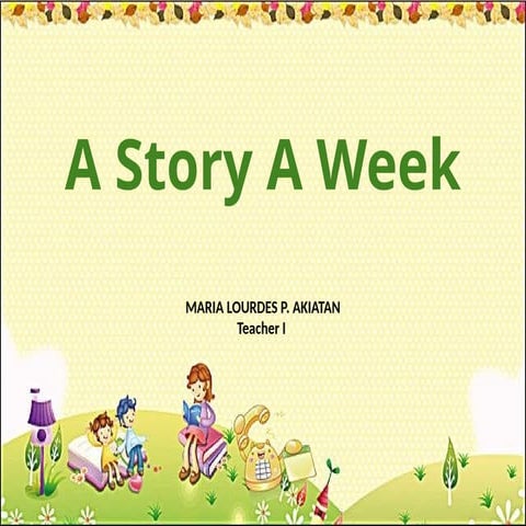 a story a week for grade 6 Presentation 2 | PPTX
