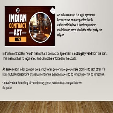 Presentationdvcdppt indian contract act to | PPTX