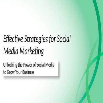 Social Media Success: Strategies That Work in 2025 | PPTX