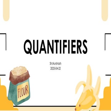 HOW TO USE A QUANTIFIERS? AND FUN EXERCISES | PDF